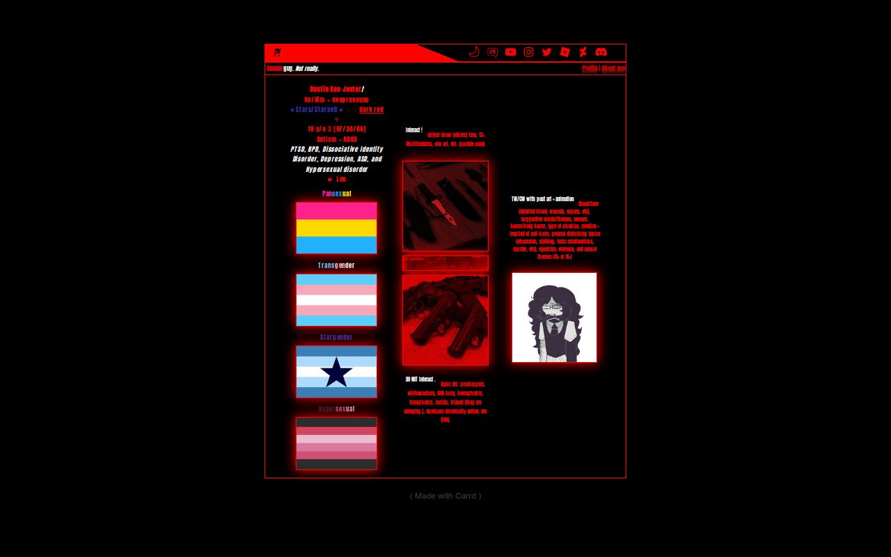 Dustin Jester's About Me